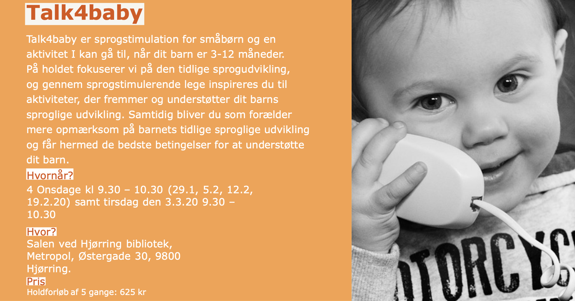 sprogstimulation for småbørn - Sprog - Talk4baby